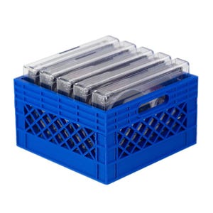 Cassette Tape Holder: Handmade Milk Crate Storage Bin for Cassettes - Etsy
