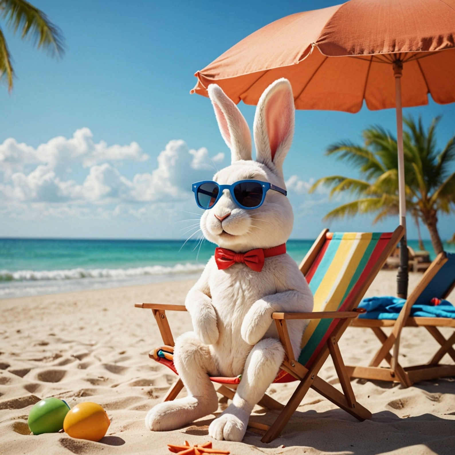 5 Beach Bunny Bliss Images Ai-generated Relaxation Rabbit Scenes - Etsy
