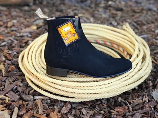 Botin Charro Mens Ankle Boots Mariachi Style 100% Leather Botas Charras ...