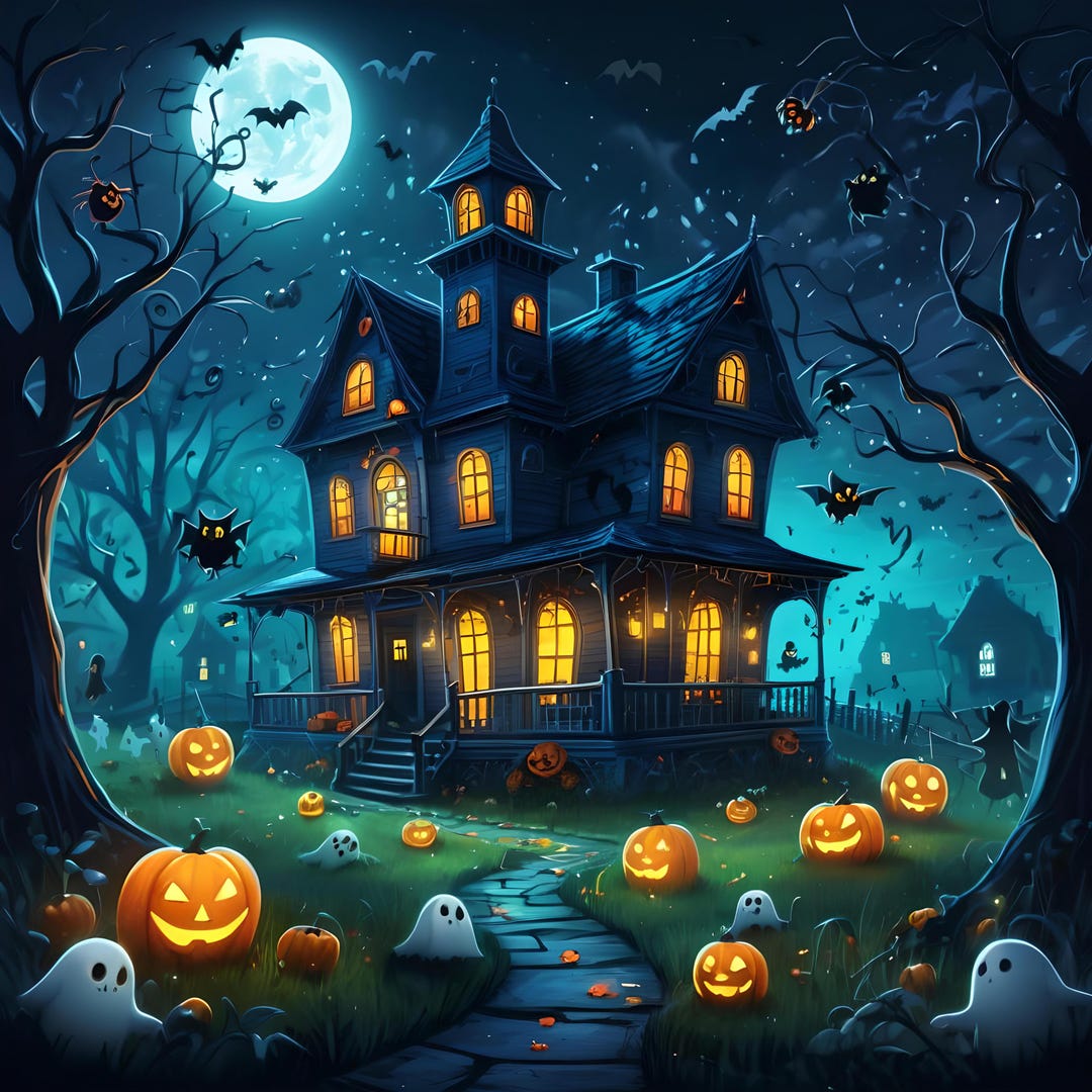 Spooky Fun: Halloween Magic Set 10 8000x8000 Pixels Perfect for Large ...