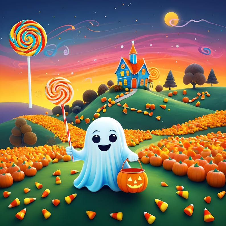 Spooky Fun: Halloween Magic Set 10 8000x8000 Pixels Perfect for Large ...