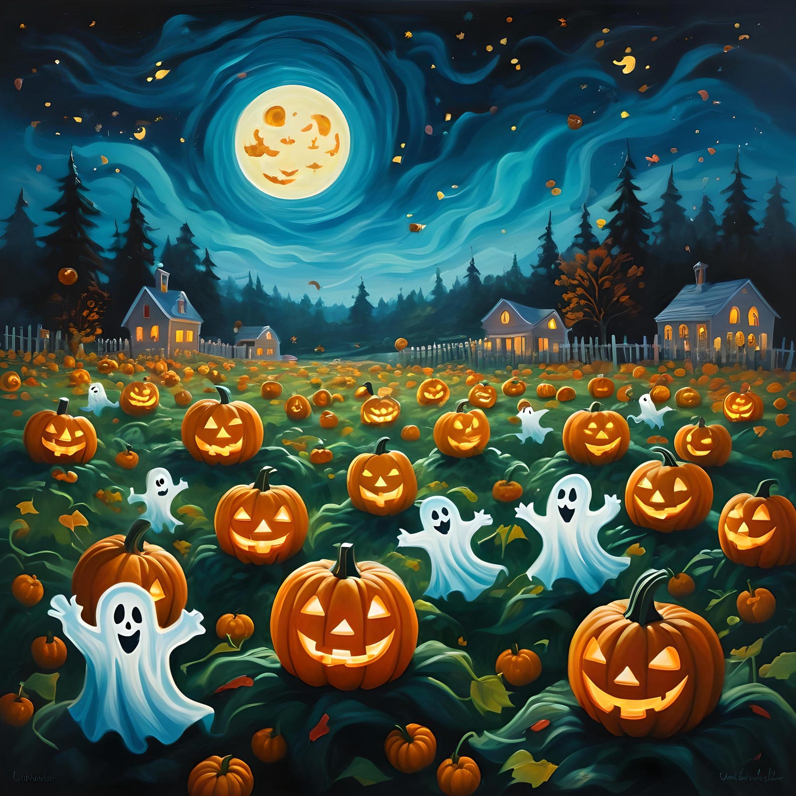 Spooky Fun: Halloween Magic Set 10 8000x8000 Pixels Perfect for Large ...