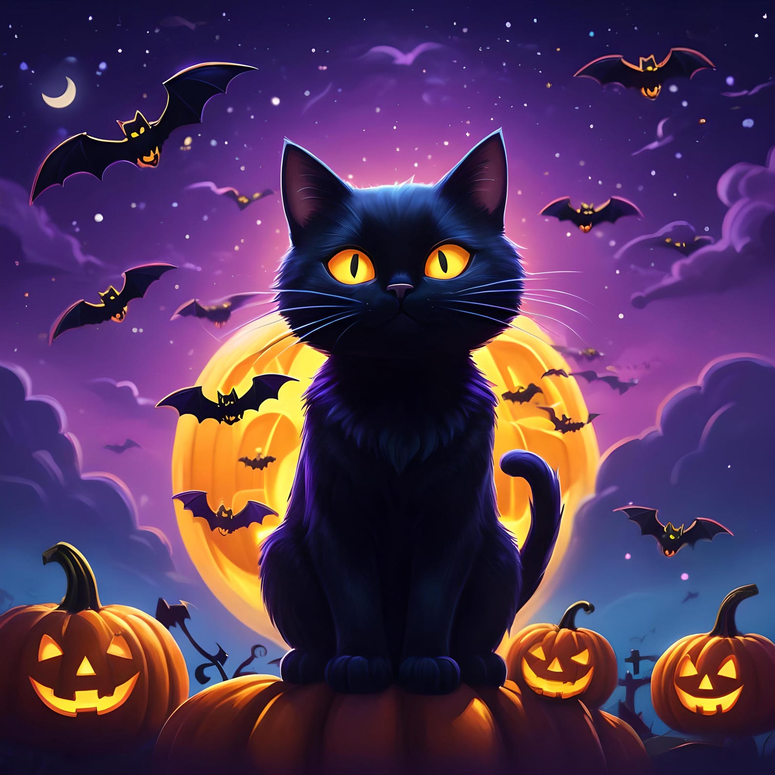 Spooky Fun: Halloween Magic Set 10 8000x8000 Pixels Perfect for Large ...