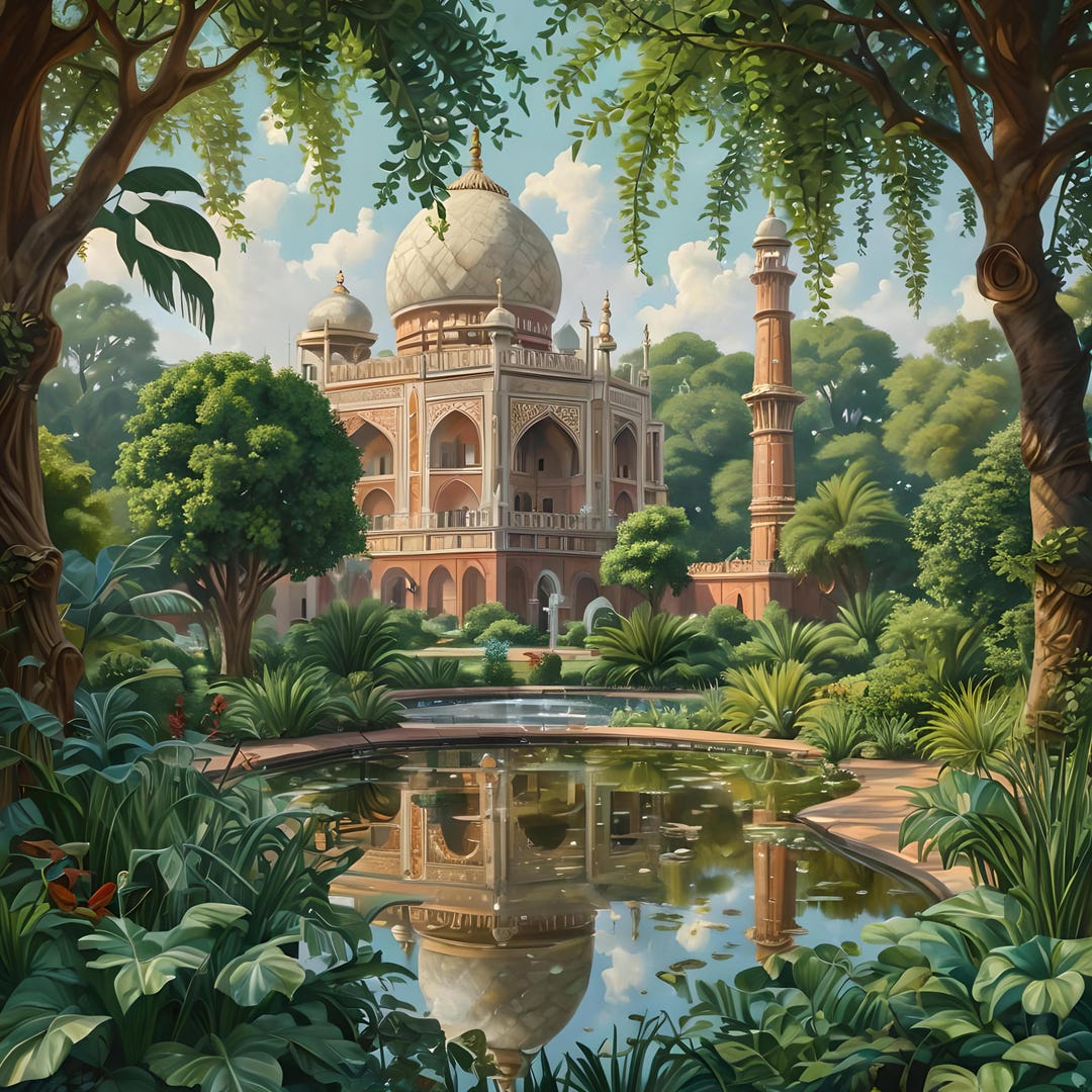 Crystal Taj Mahal High-resolution Digital Art Print – 8000x8000 Pixels ...