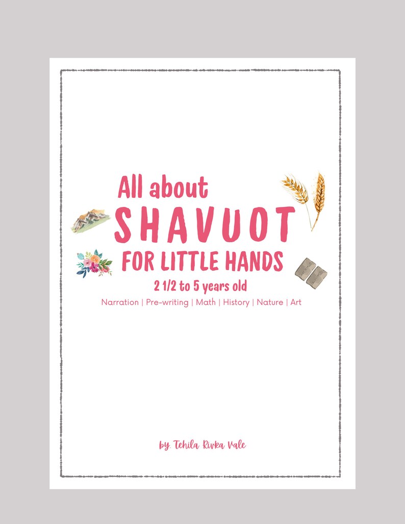 All About Shavuot for Little Hands Hands on Learning Curriculum Shavuot ...