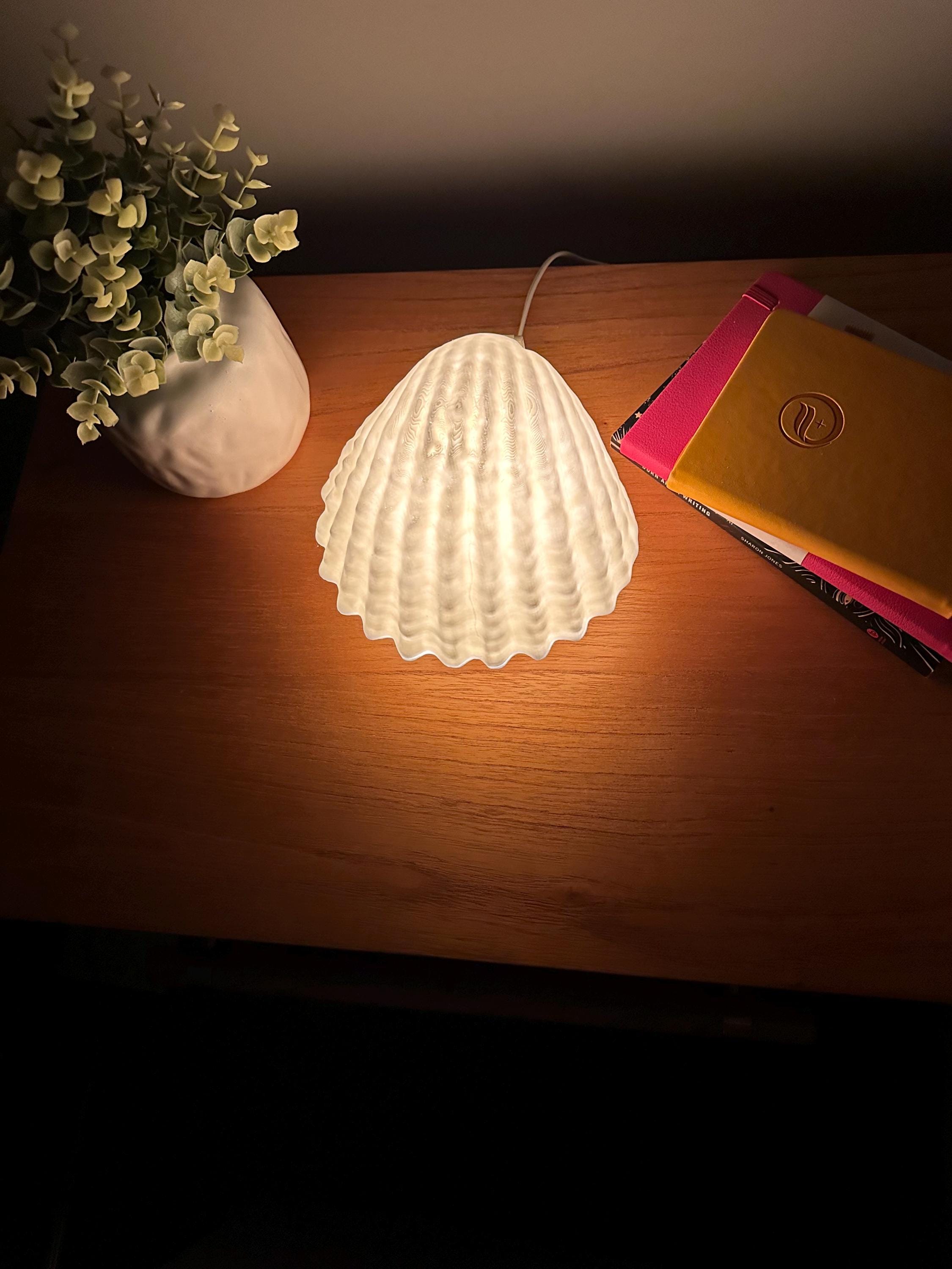 Glowing Sea Shell Lamp – Pearl Bulb Night Light With Open/close Shell ...