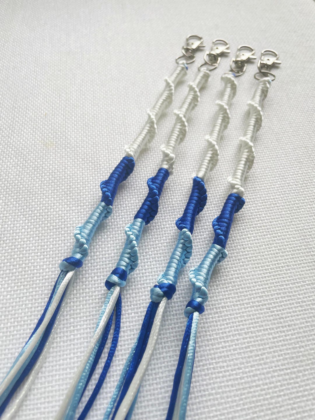Tzitzits – White & Royal Blue | Hebrew Israelite Fringes | Handmade ...