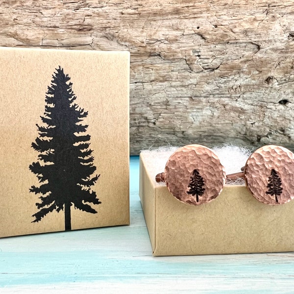 Tree Cuff Links - Etsy