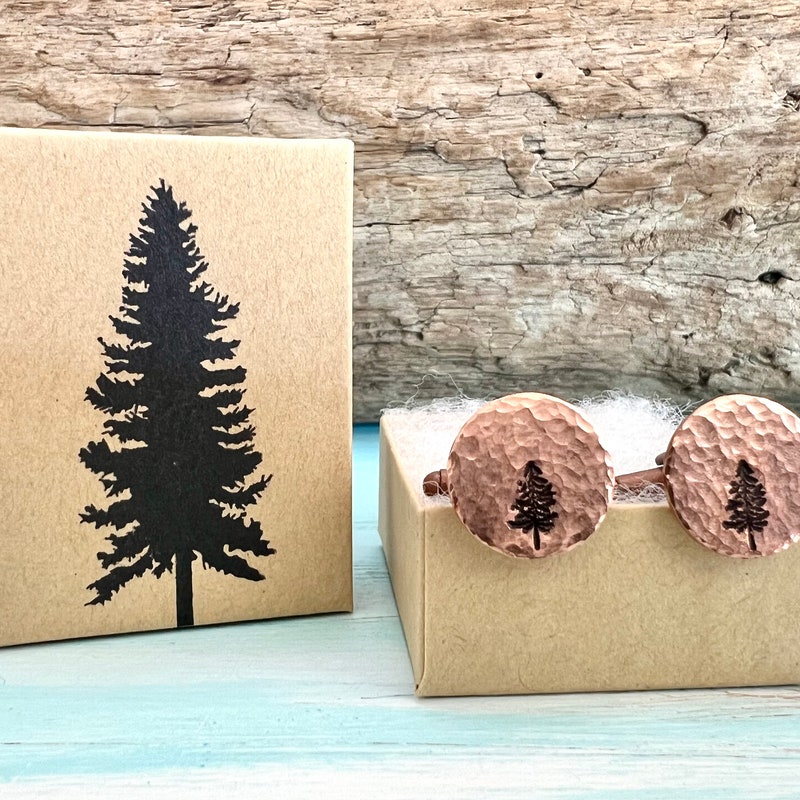 Tree Cuff Links - Etsy