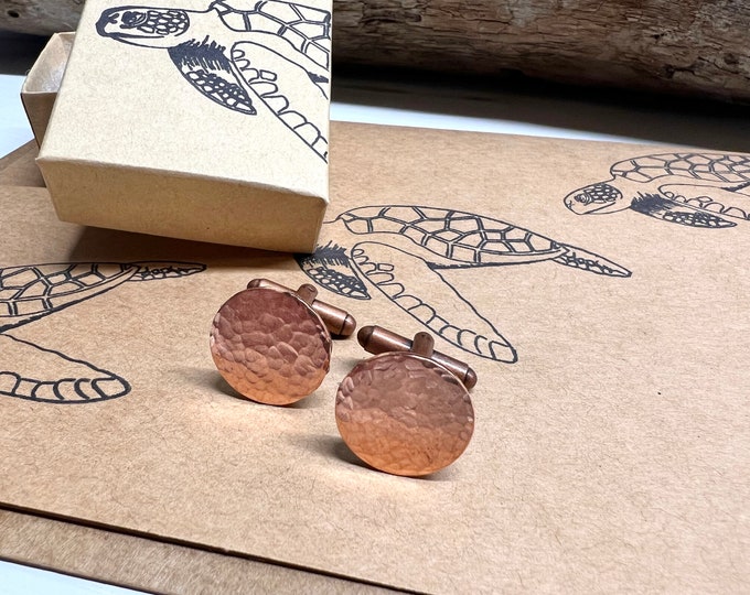 Copper Forest Cufflinks Tree Cuff Links Evergreen Pine Cufflinks Gift ...