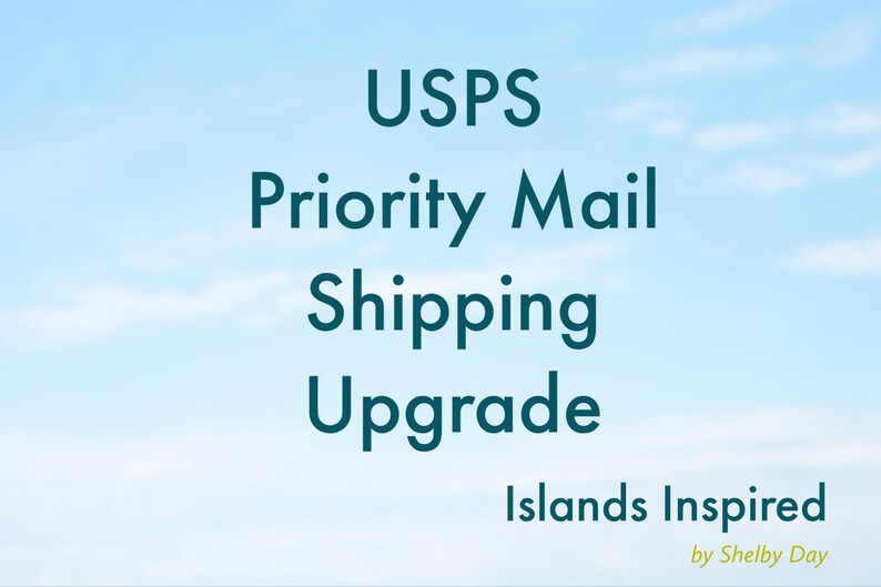 USPS Priority Mail Shipping Upgrade - Etsy
