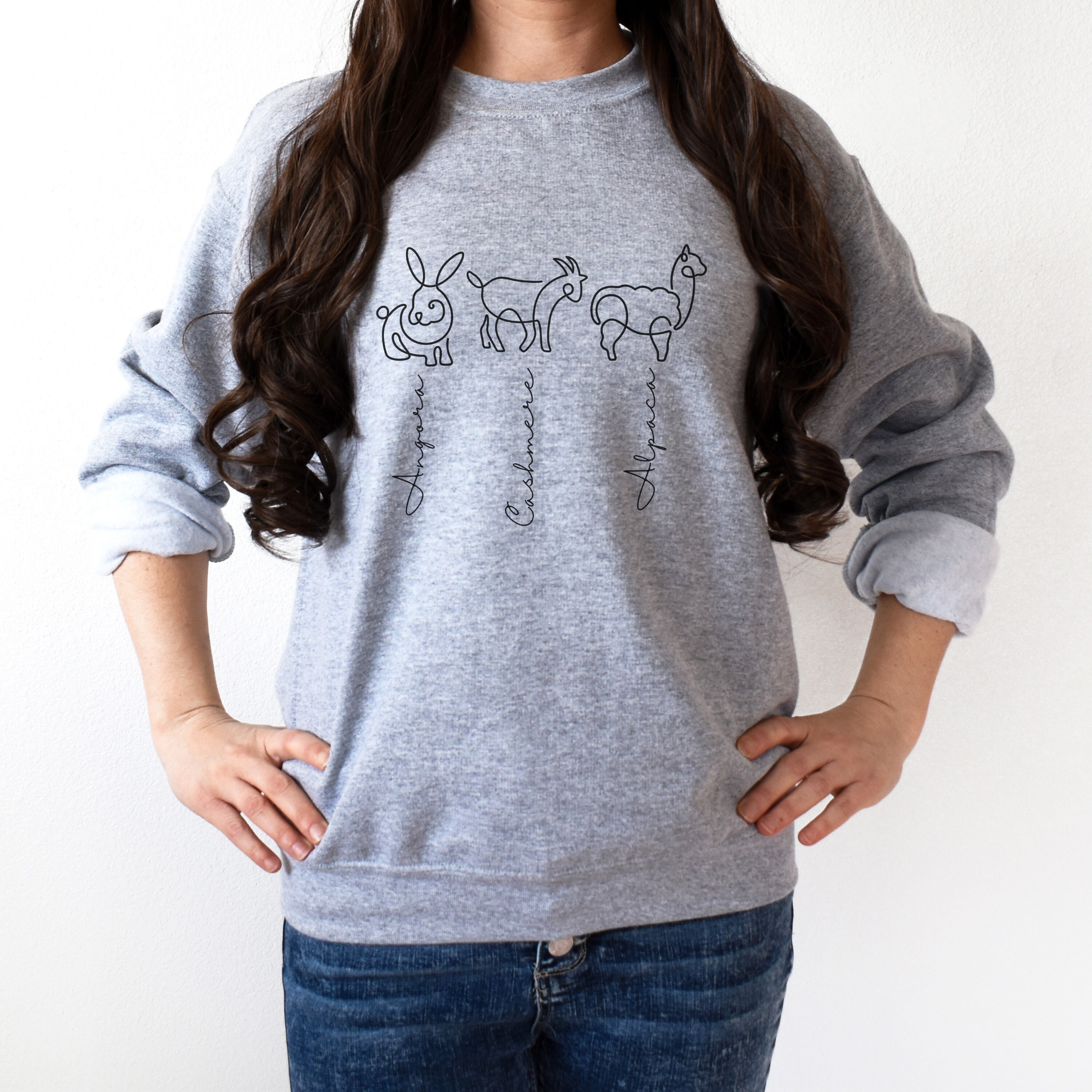 Knitting Sweatshirt, Yarn Flavors Alpaca Angora Cashmere, Gift for Her ...