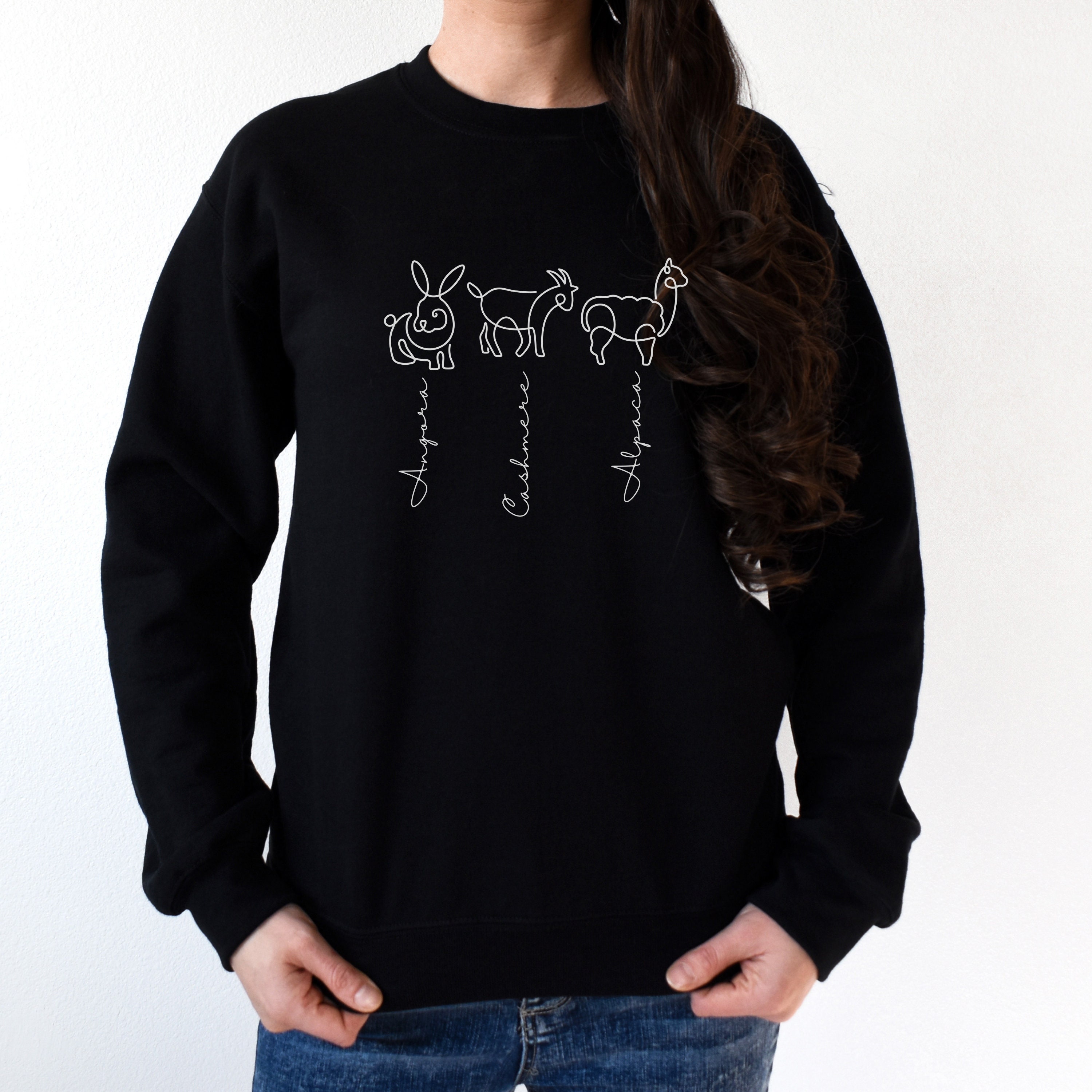 Knitting Sweatshirt, Yarn Flavors Alpaca Angora Cashmere, Gift for Her ...