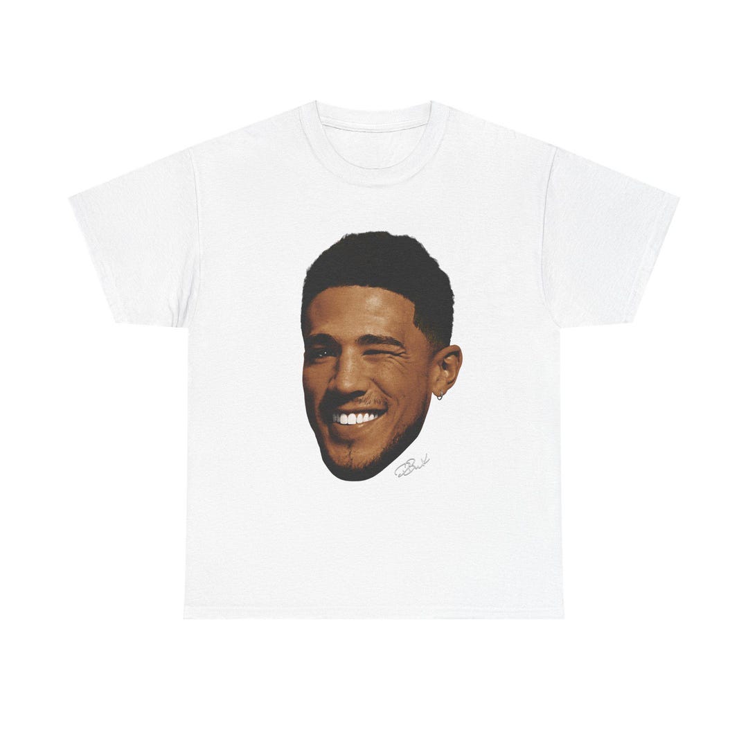 Devin Booker Big Face Signature Tee - Etsy