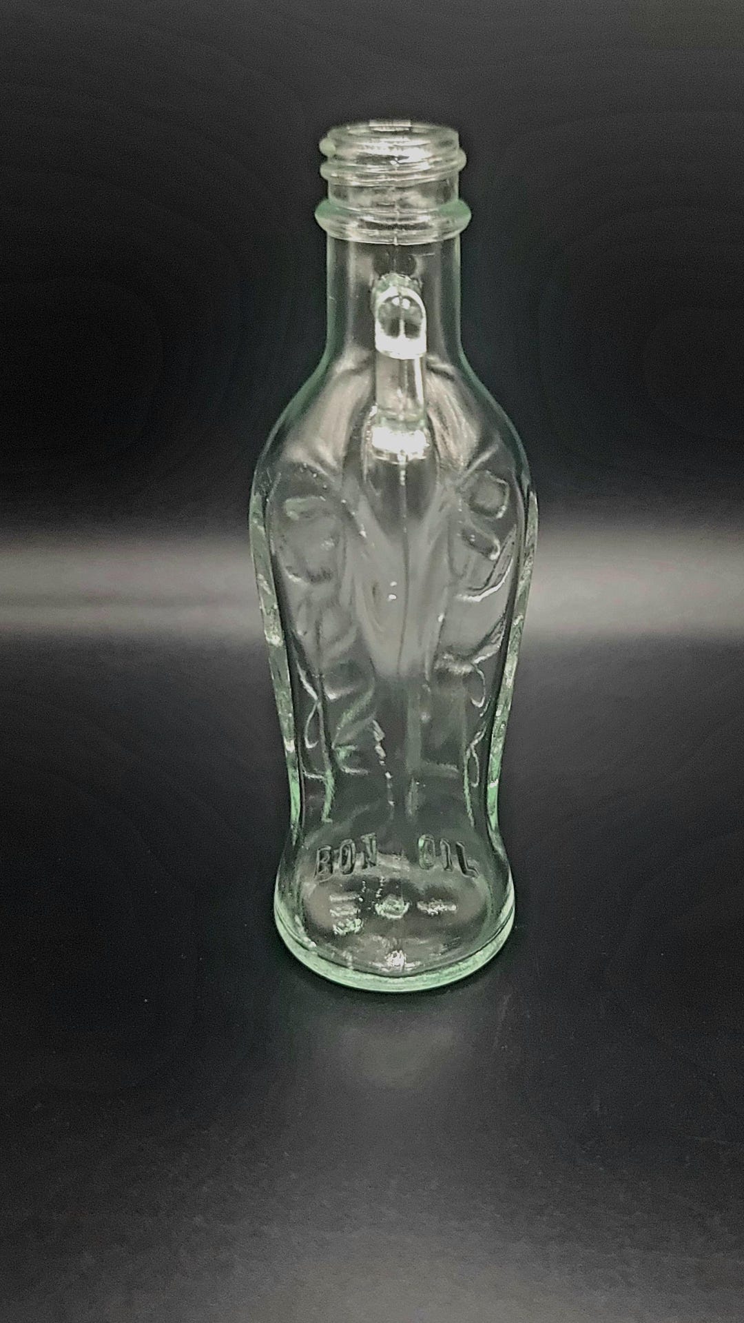 Vintage "bon Oil" Olive Oil Bottle - Etsy