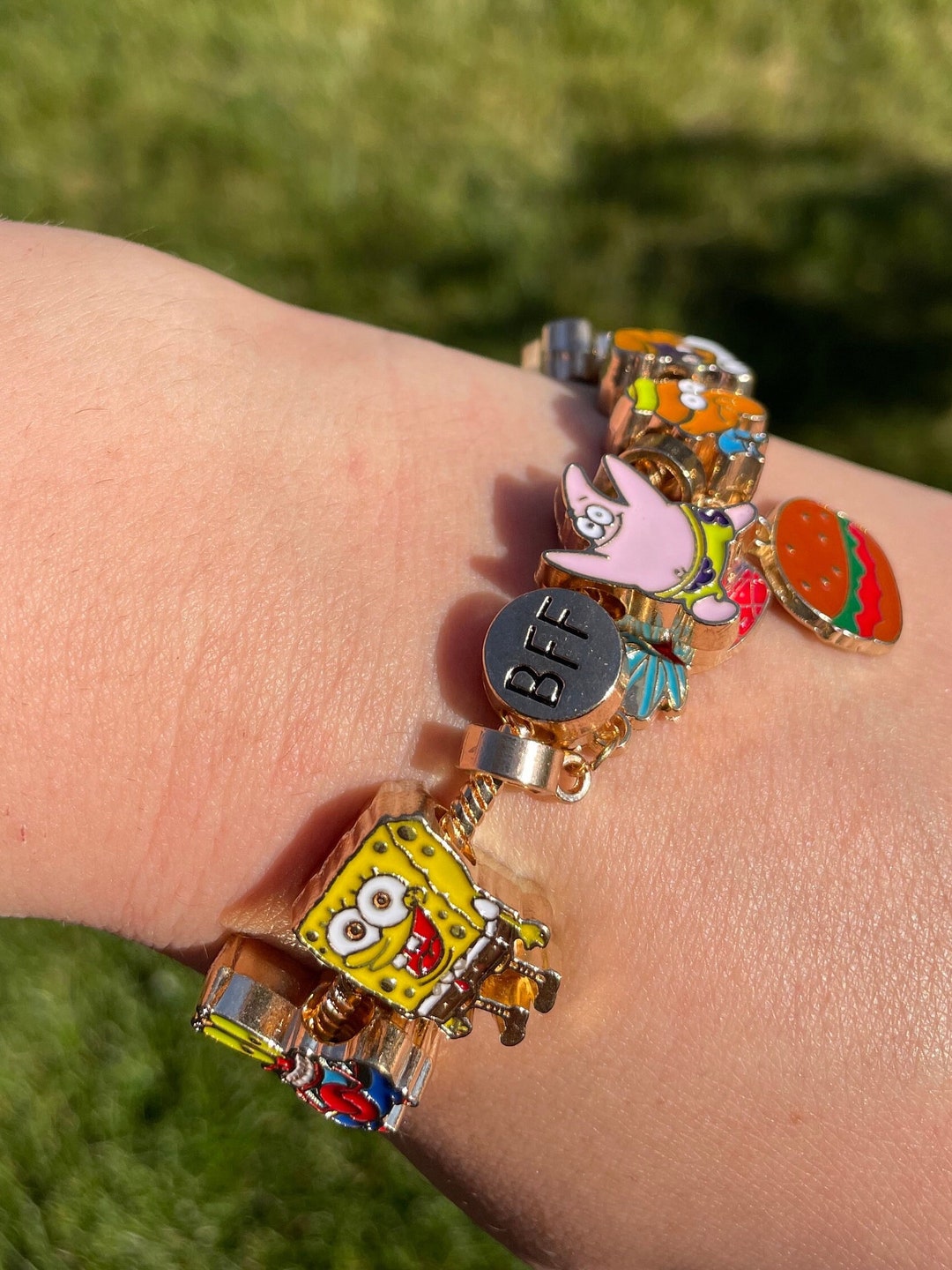 Spongebob Squarepants BFF Charm Bracelet Patrick Star Squidward Mr ...