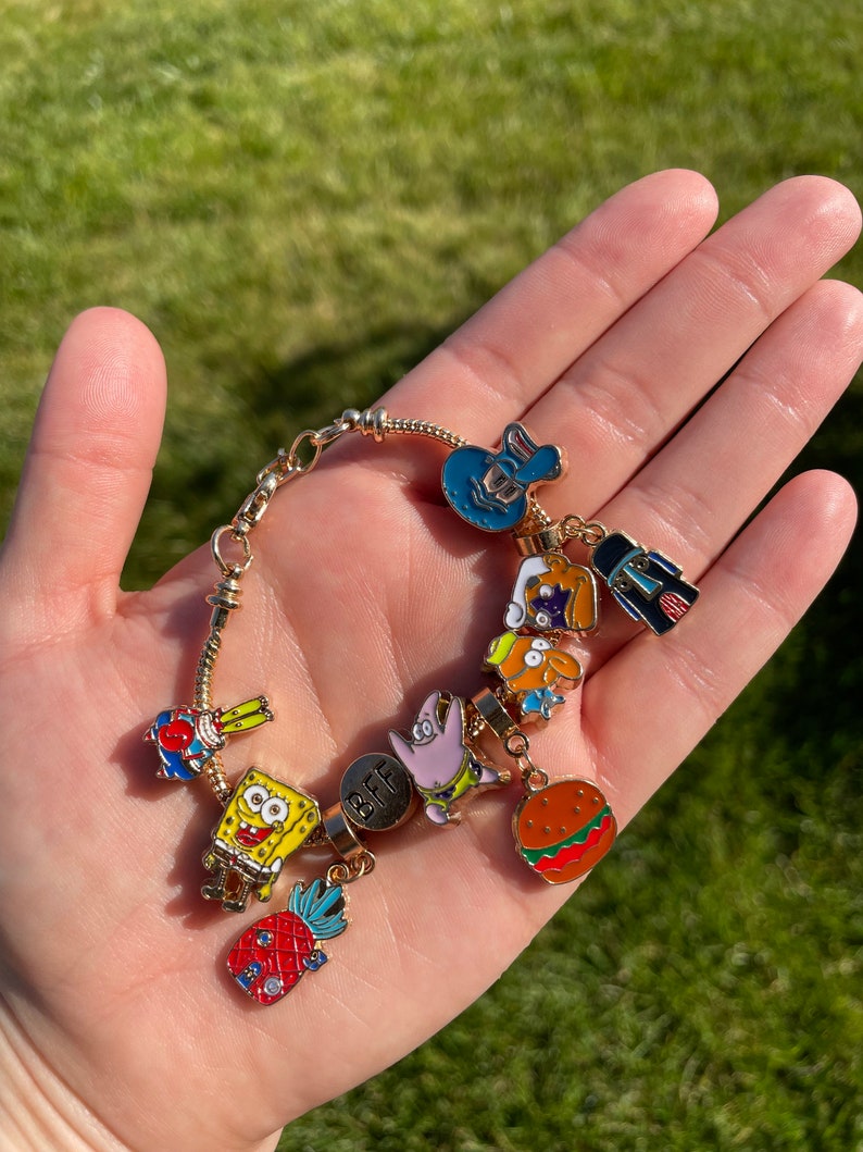 Spongebob Squarepants BFF Charm Bracelet Patrick Star Squidward Mr ...