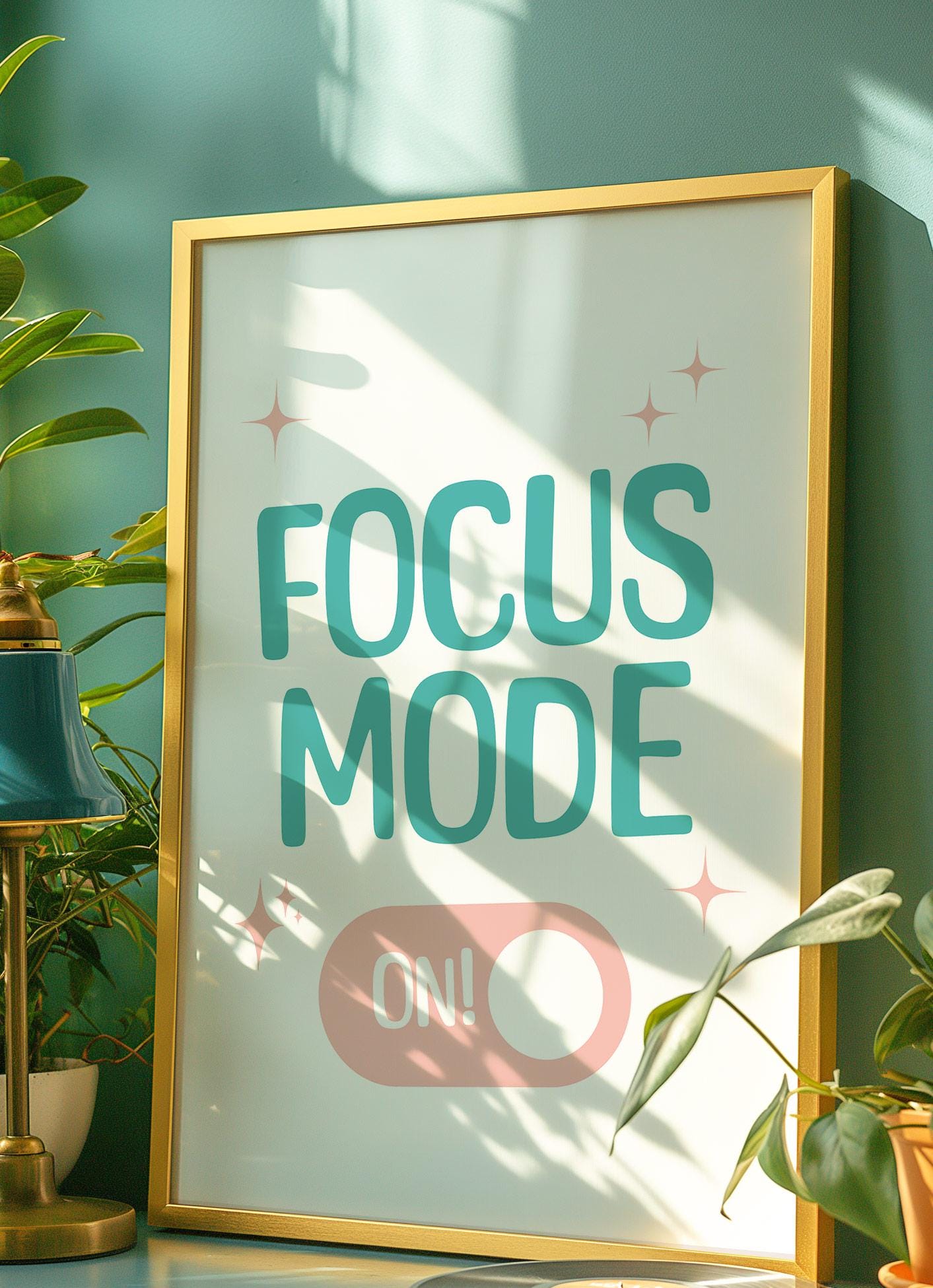 Focus Mode on Poster Digital Art Download Perfect Gift for Creative ...