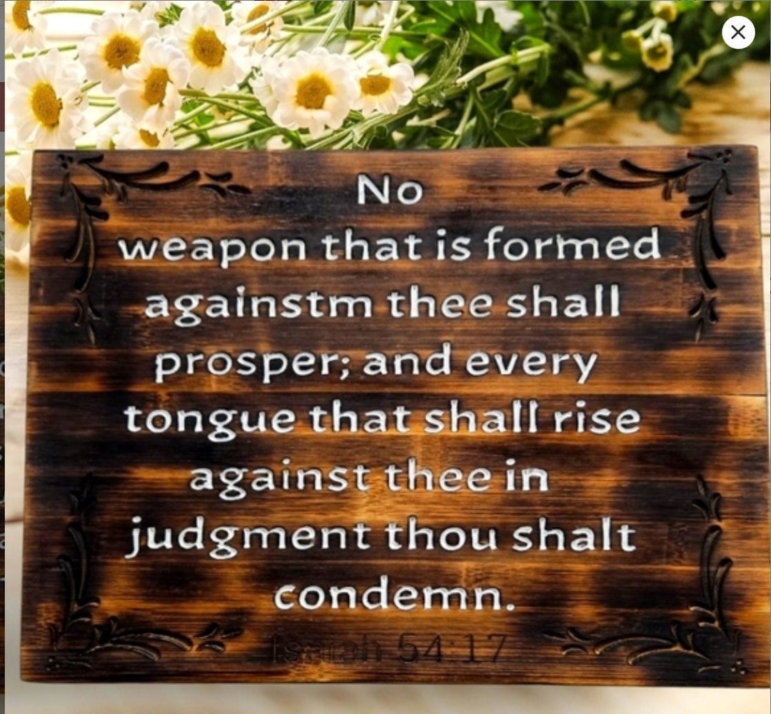 Christian Engraved Bible Verse Isaiah 57:17 - Etsy