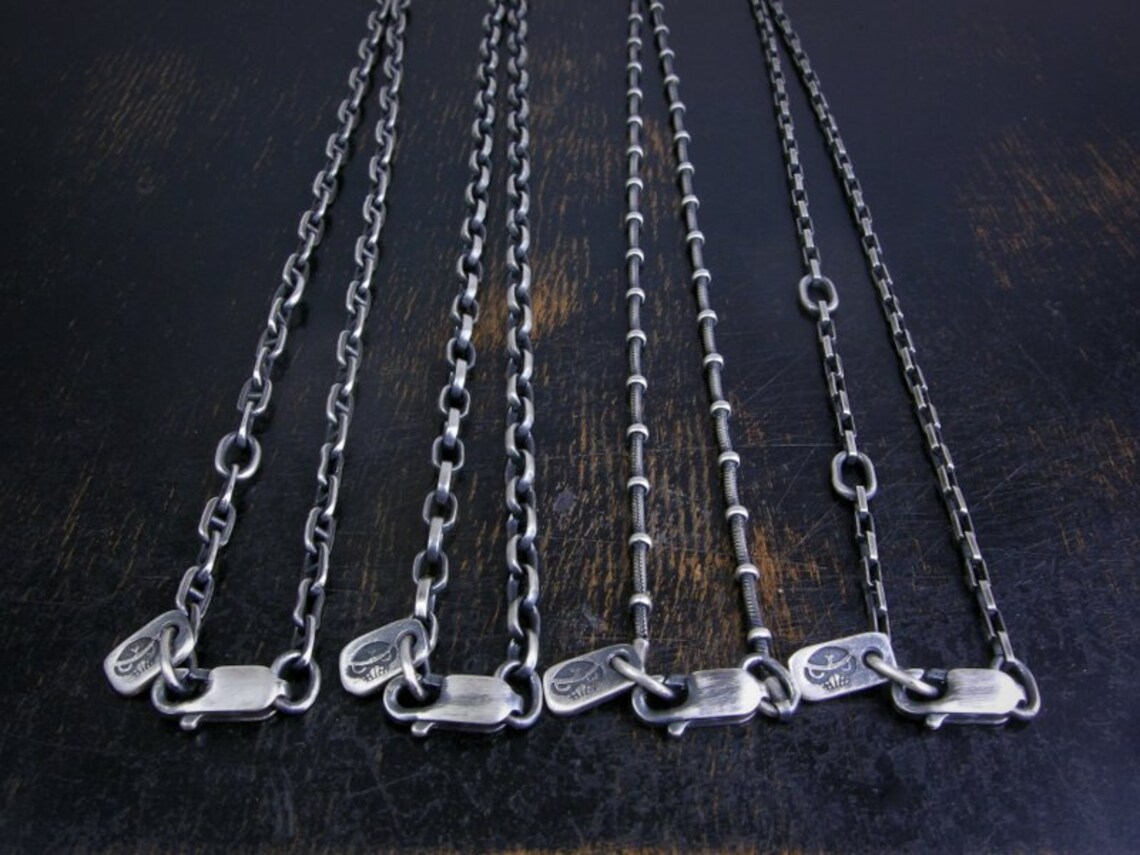 3.2mm Sterling Silver Oval Rolo Chain Made to Order With Deep | Etsy