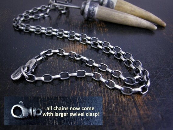 3.2mm Sterling Silver Oval Rolo Chain Made to Order With Deep | Etsy