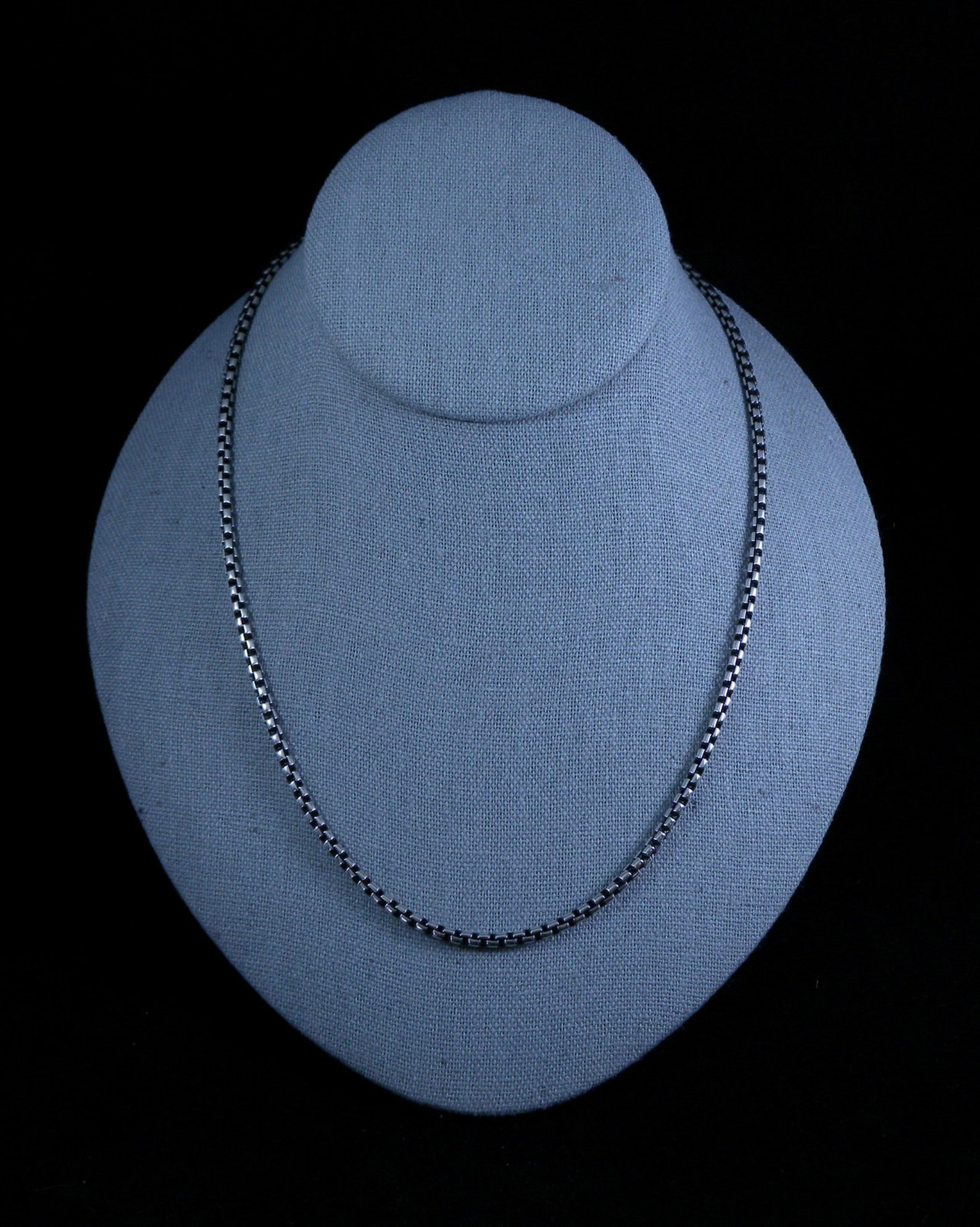 3.1mm Sterling Silver Round Box Chain Made to Order With Deep - Etsy
