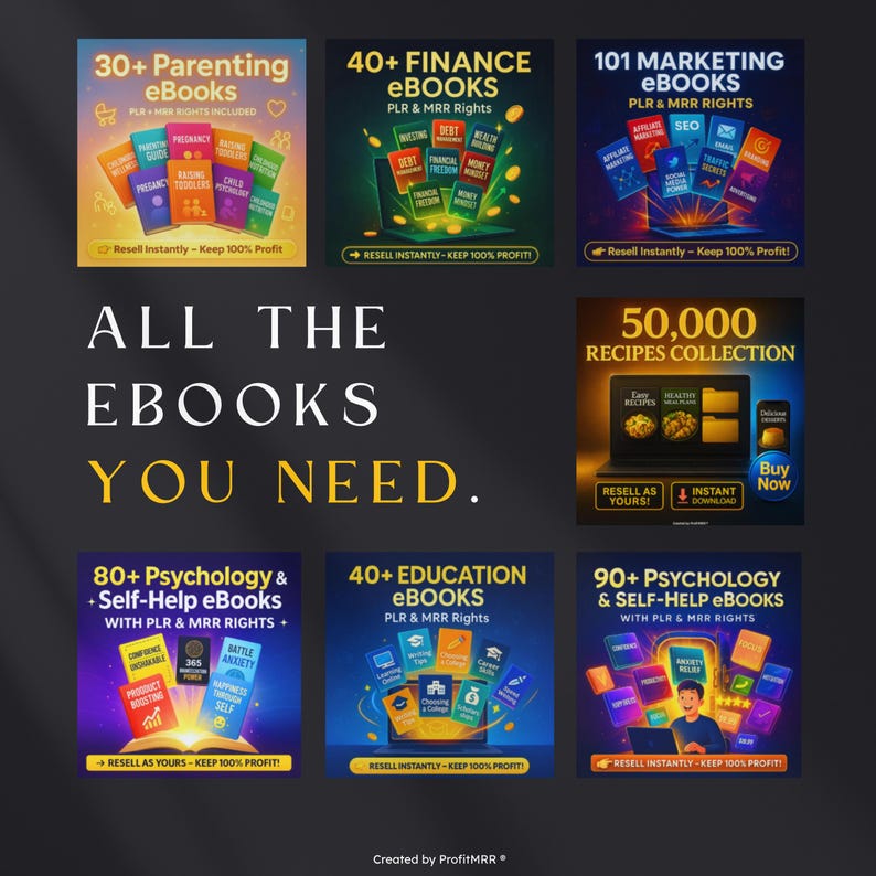 350,000 Ebooks Mega Bundle ++ Plr Mrr, Resellable Ebooks, Plr Ebooks ...