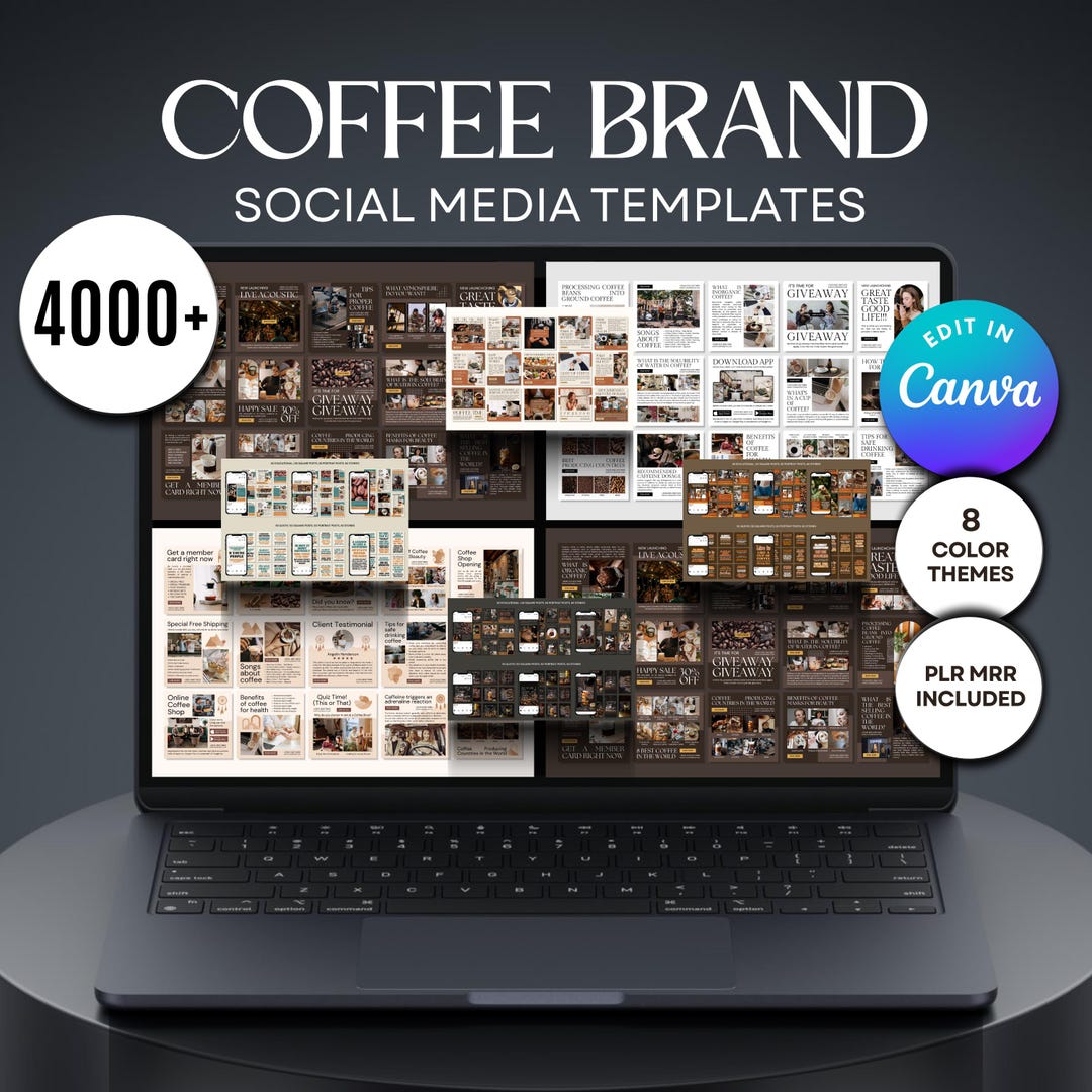 Coffee Social Media Templates Coffee Shop Instagram Templates Cafe ...