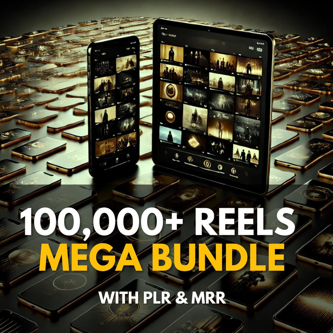 100,000 Reels Bundle Plr Mrr IG Reels Motivational Reels Faceless Reels ...