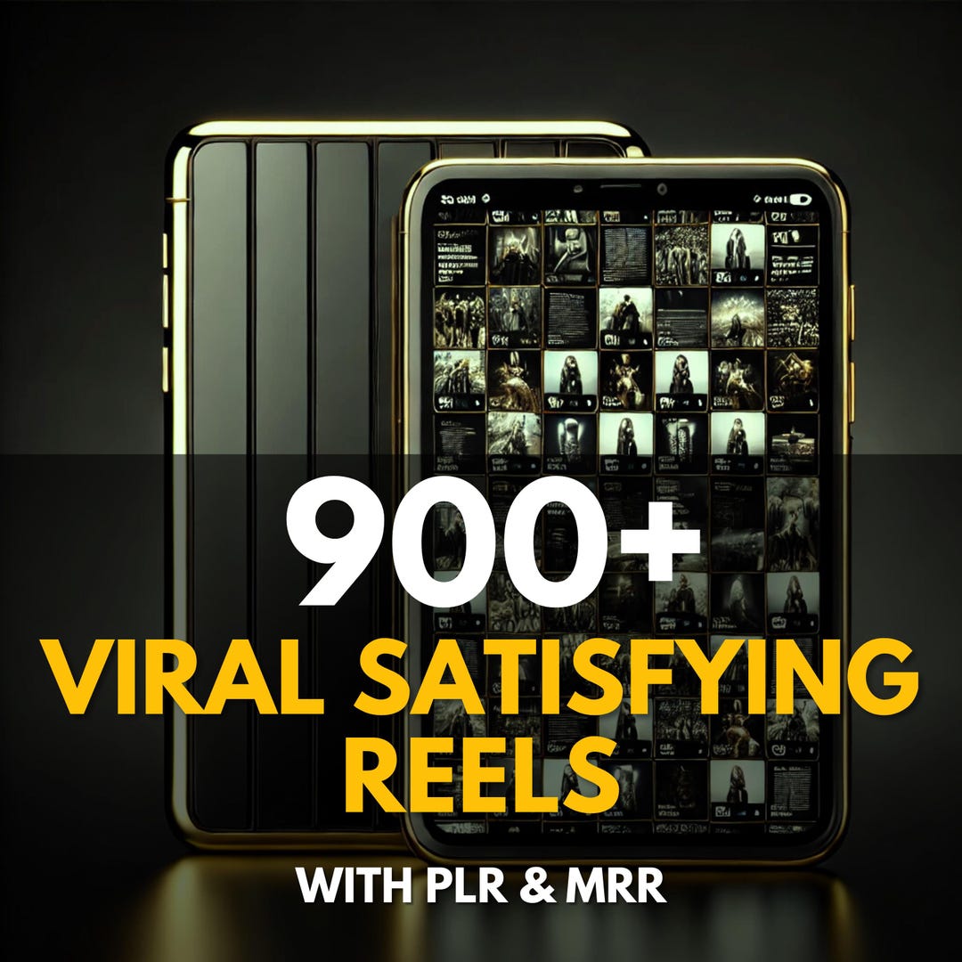 900+ Viral Satisfying Reels PLR MRR Faceless Videos Content for ...