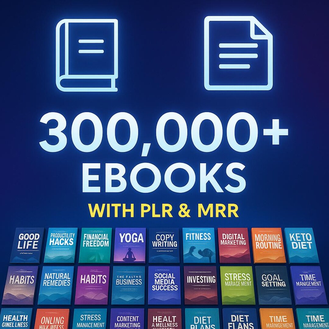300 000 eBooks Mega Bundle ++ Référence Monsieur, Ebooks revendables, Spécifications techniques ...