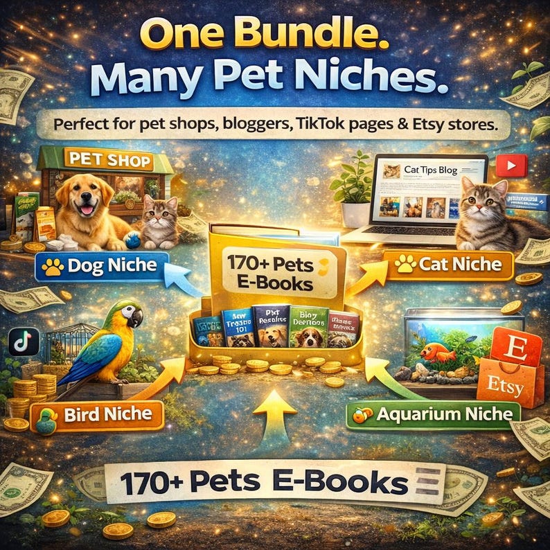 170+ Pet Care E-books Bundle With PLR & MRR Rights | Training, Health ...