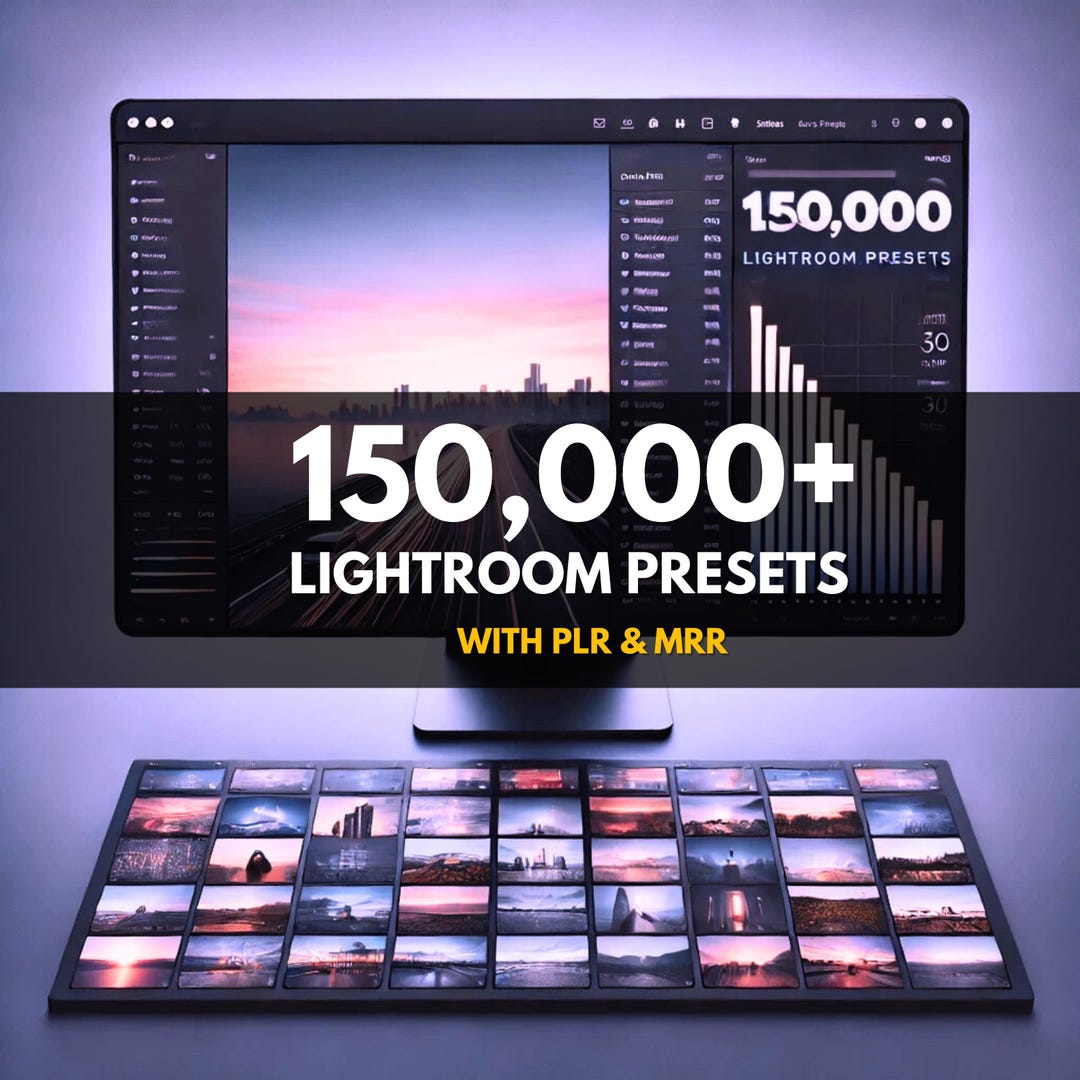 150,000 Adobe Lightroom Presets Bundle PLR MRR Lr Presets Boudoir ...