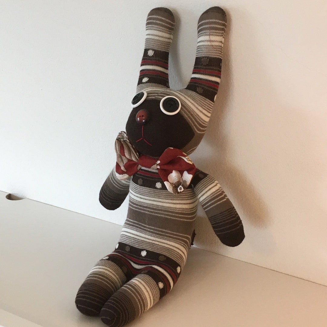 Cute Sock Rabbit Doll, Collectible Sock Rabbit, Stuffed Animal, Holiday ...