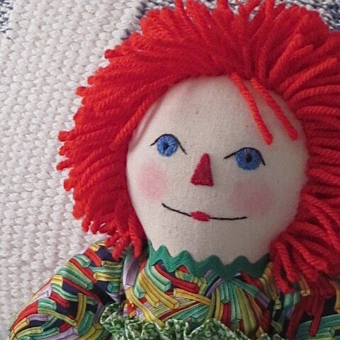 Raggedy Ann Doll Red Hair Raggedy Handmade Raggedy Ann - Etsy