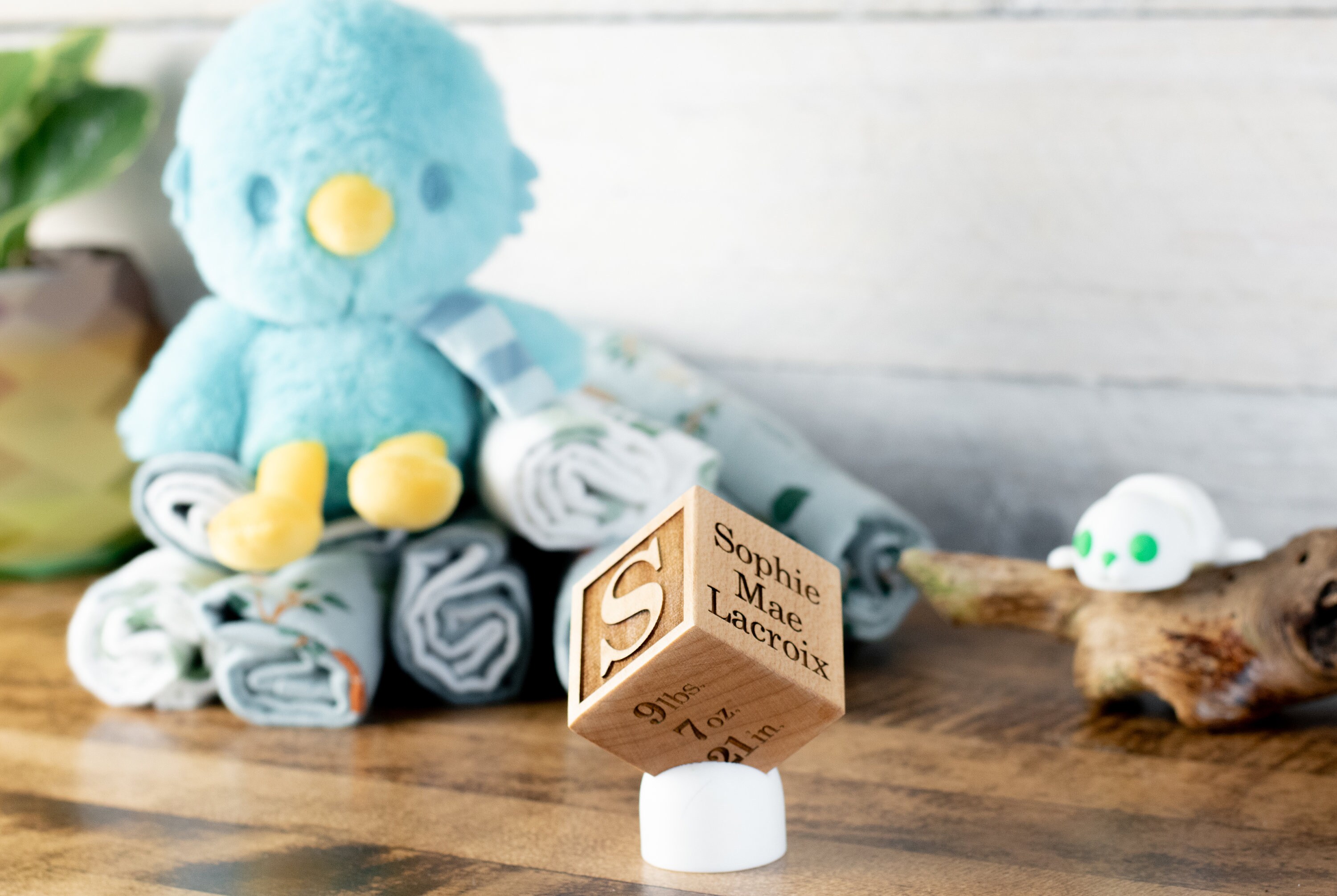 Personalized Baby Block Birth Announcement Newborn Keepsake - Etsy