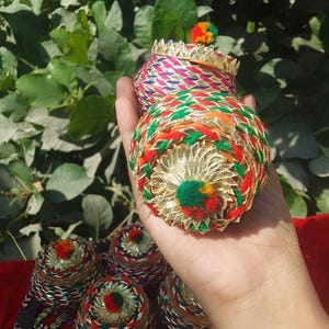 Dhol Shaped Matki: Mehendi Wedding Party Favors - Etsy