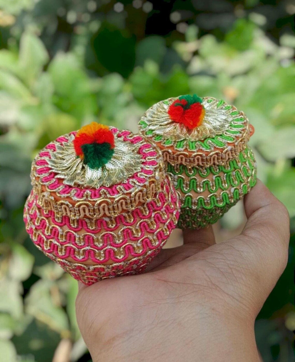 Dhol Shaped Matki: Mehendi Wedding Party Favors - Etsy
