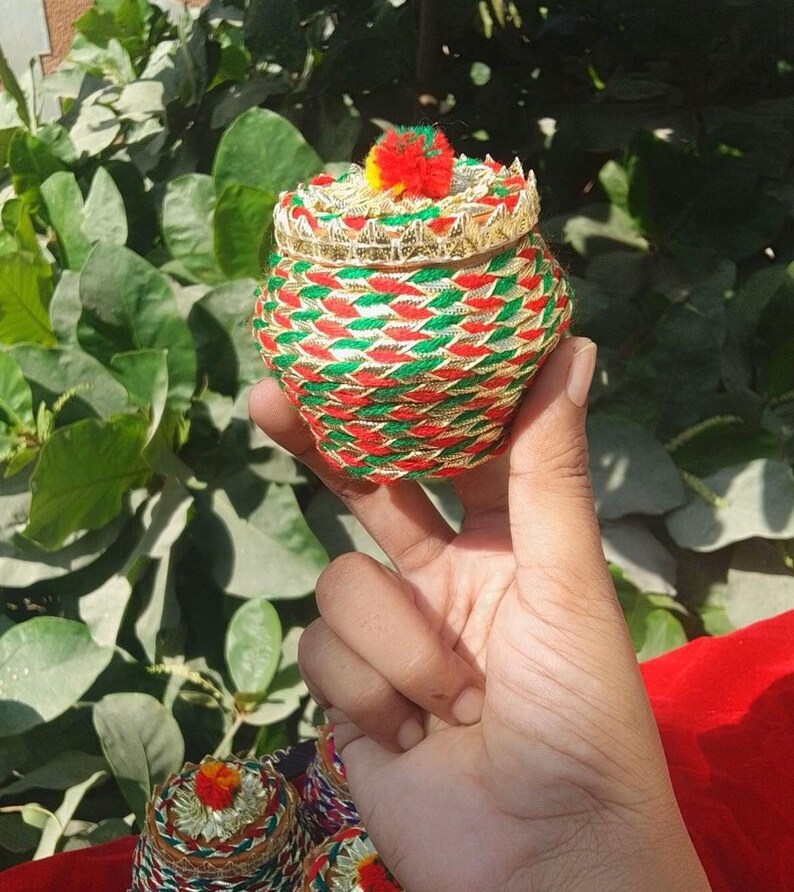 Dhol Shaped Matki Mehendi Favours,desi Wedding Favours, Bidh Matkis ...