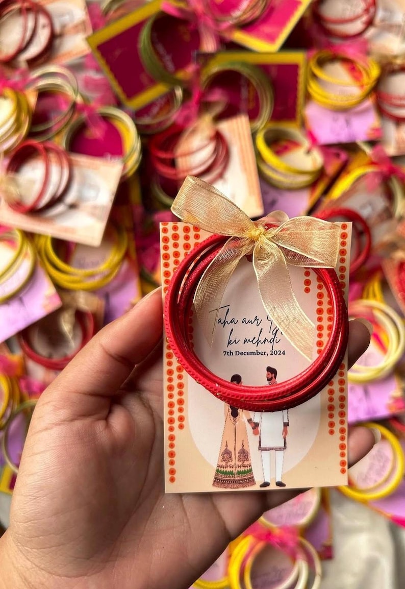 Bangle Mehendi Favors: Desi Wedding Party Keepsakes - Etsy