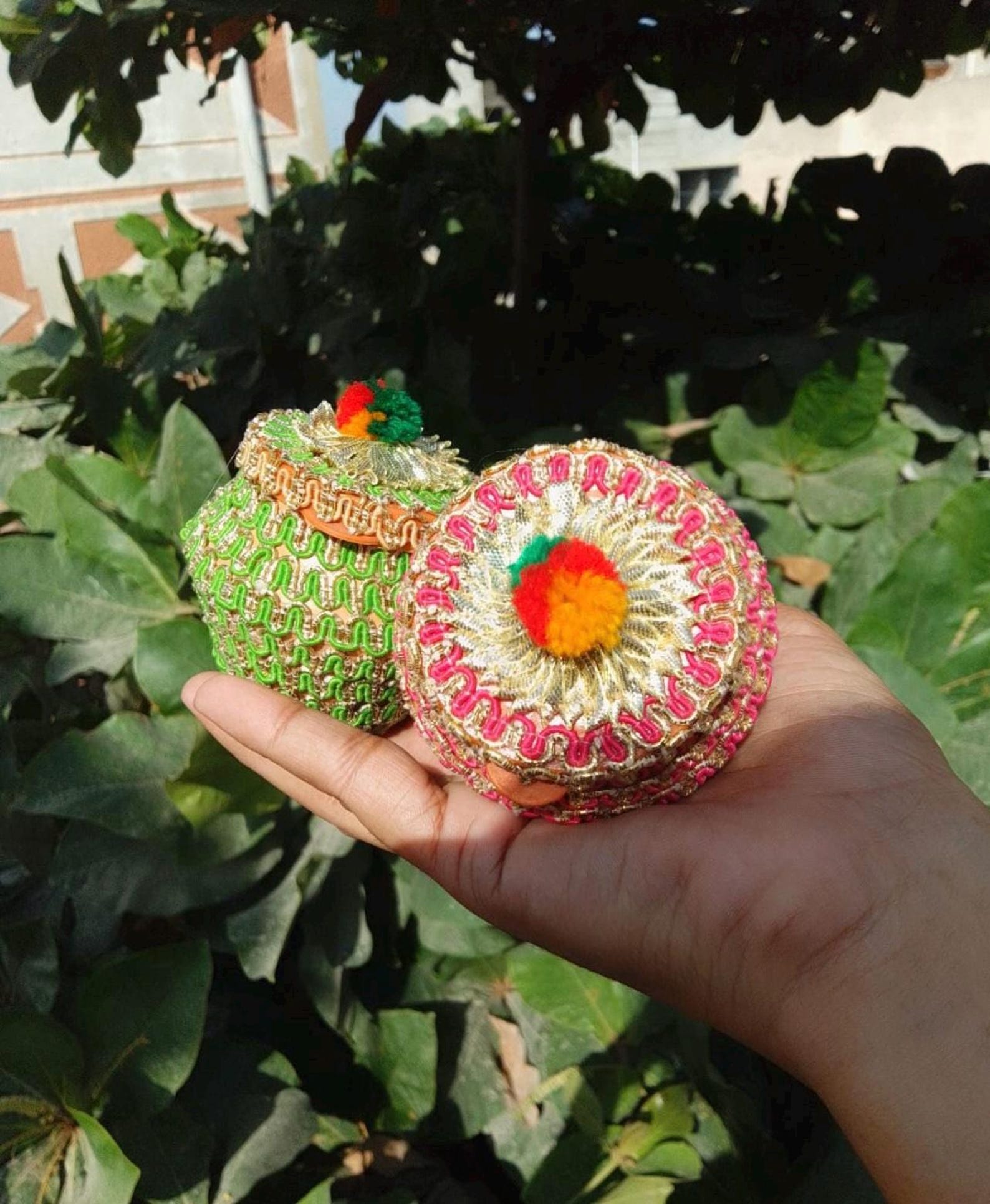 Dhol Shaped Matki Mehendi Favours,desi Wedding Favours, Bidh Matkis ...