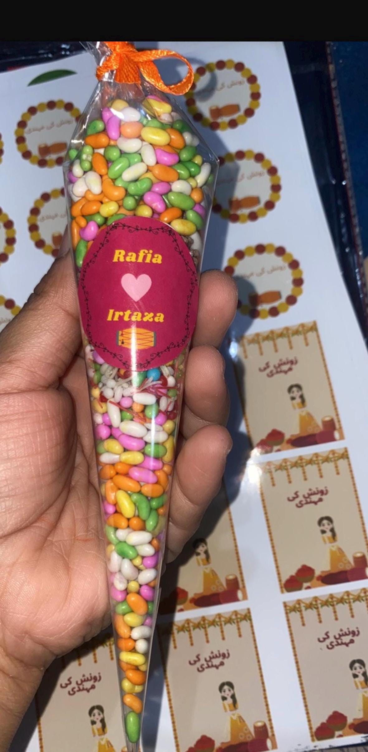 Fennel Sweet Cone Favours for Desi Weddings | Mehendi & Dholki Party ...