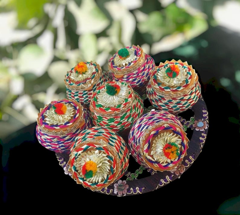 Dhol Shaped Matki Mehendi Favours,desi Wedding Favours, Bidh Matkis ...