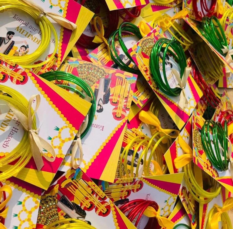 Bangle Mehendi Favors: Desi Wedding Party Keepsakes - Etsy