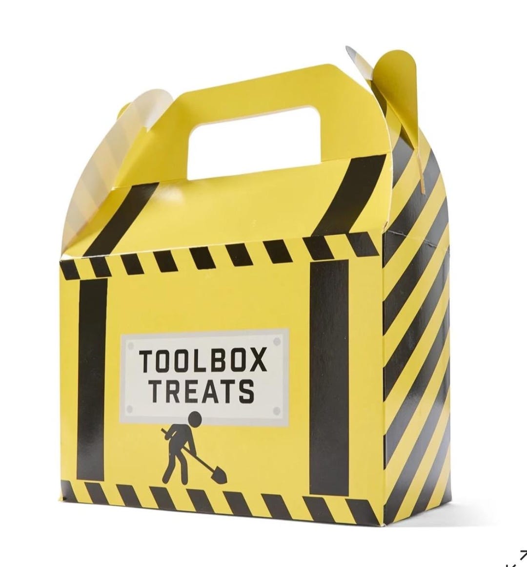 Construction Themed Loot Boxes | Toolbox Treats | Party Favours | Loot ...