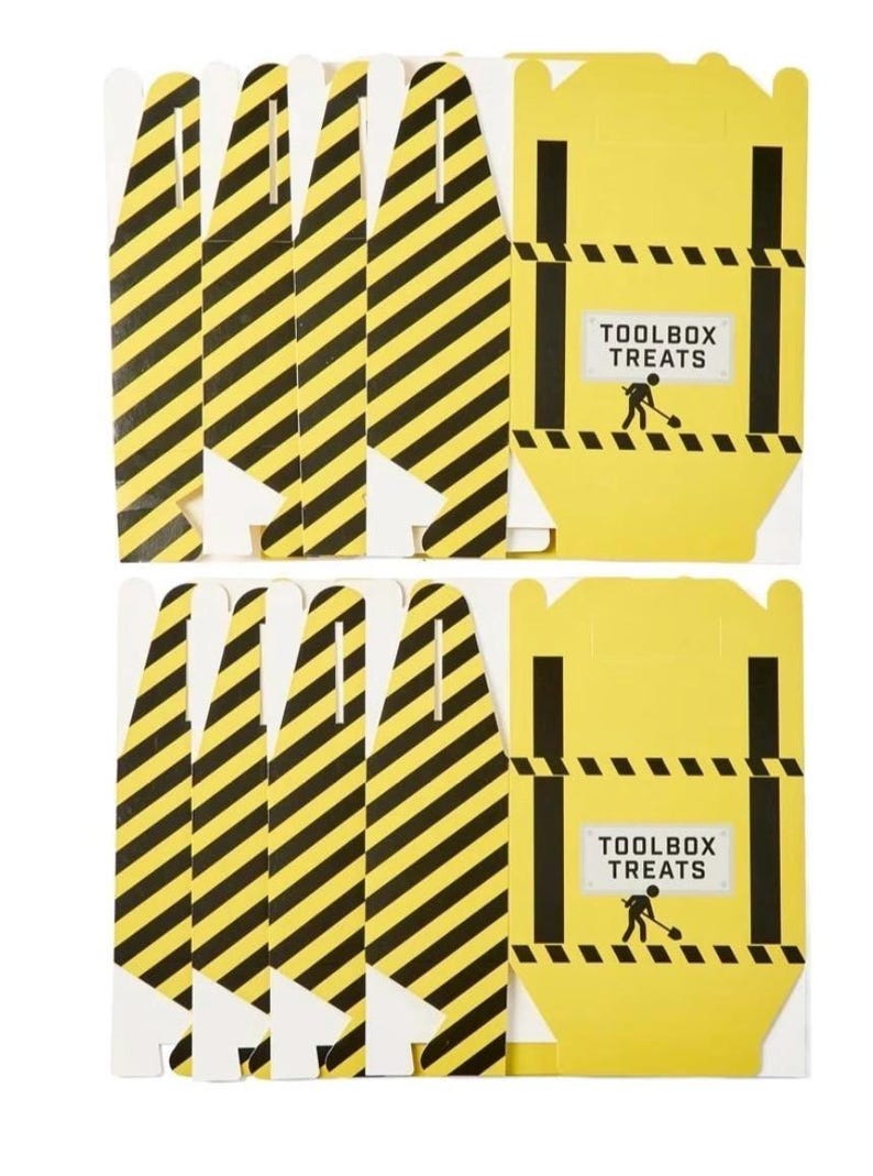 Construction Themed Loot Boxes | Toolbox Treats | Party Favours | Loot ...