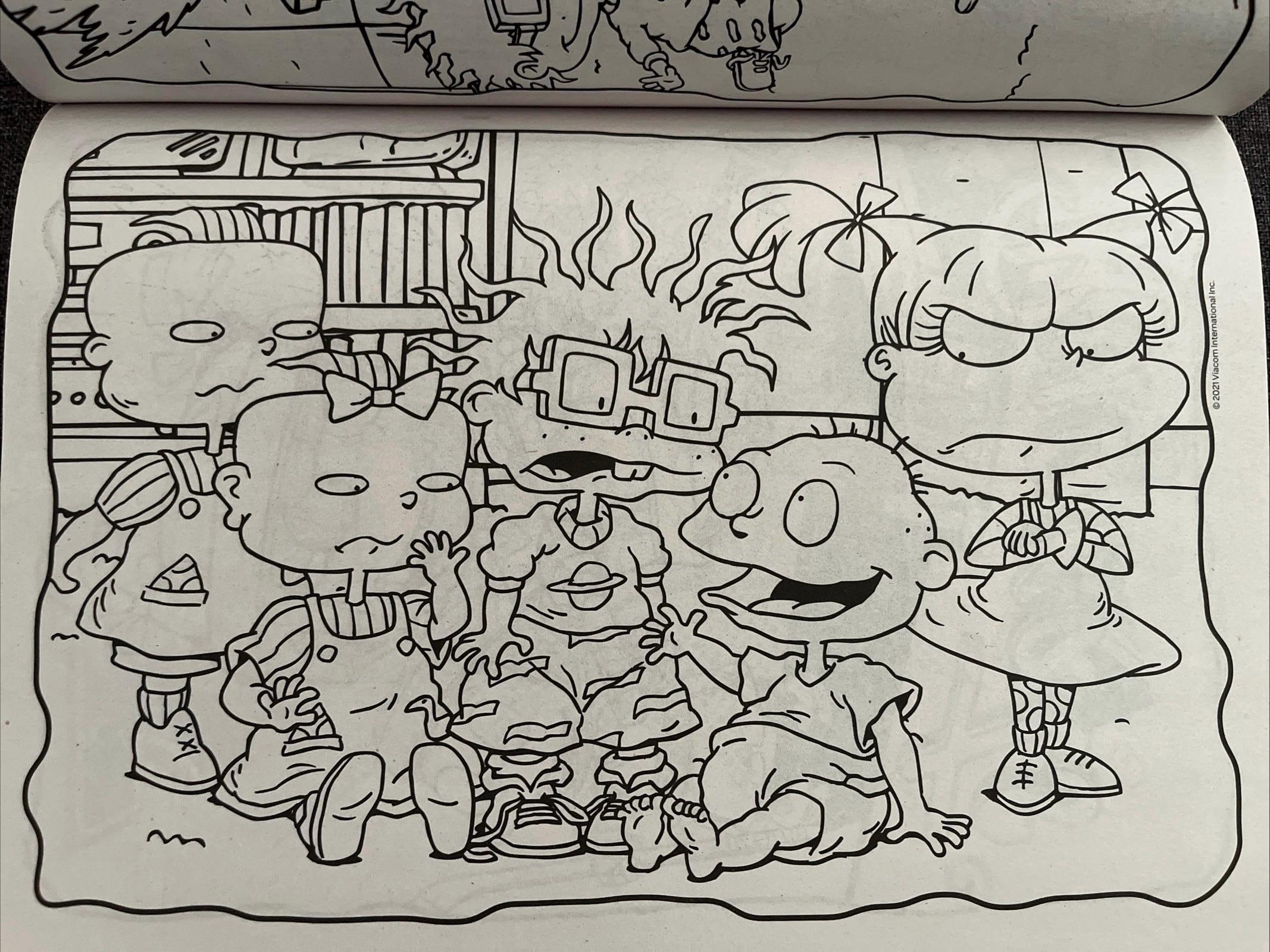 Rugrats Retro Coloring and Activity Book Puzzles, Games, and Cute ...