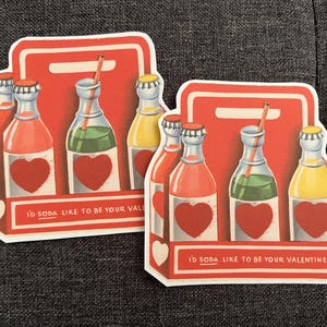 Vintage Soda Pop Valentine Digital Image Printable Soda Pop Valentines ...