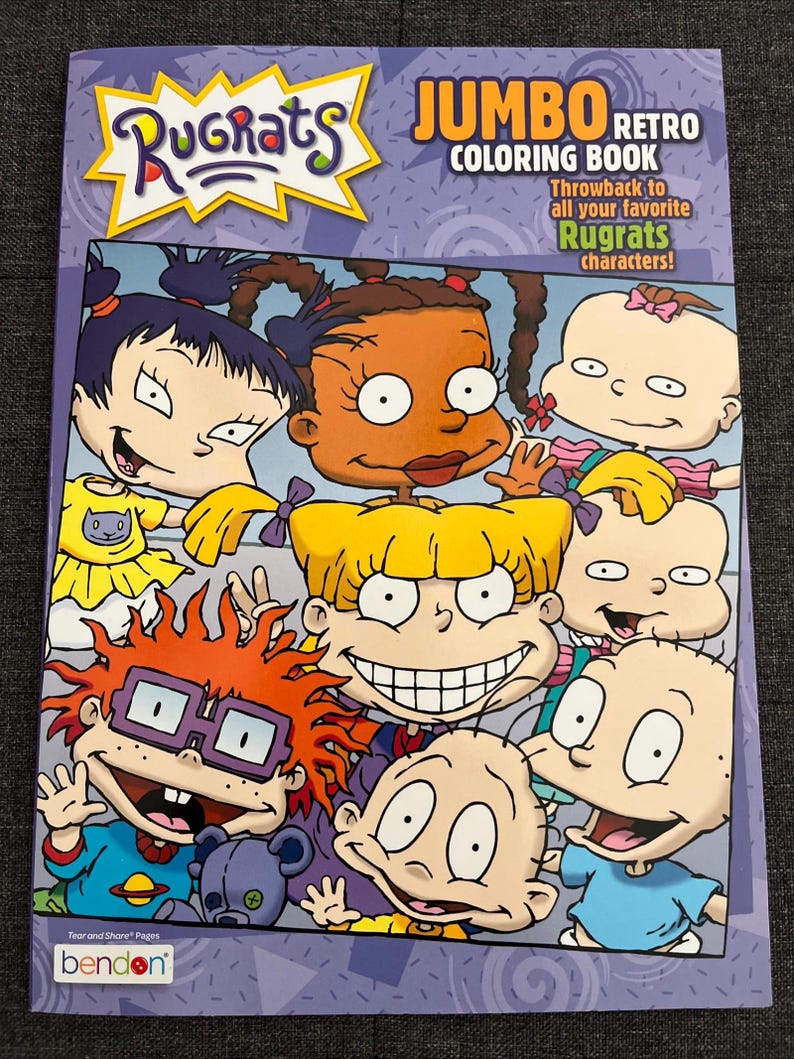 Rugrats Retro Coloring and Activity Book Puzzles, Games, and Cute ...