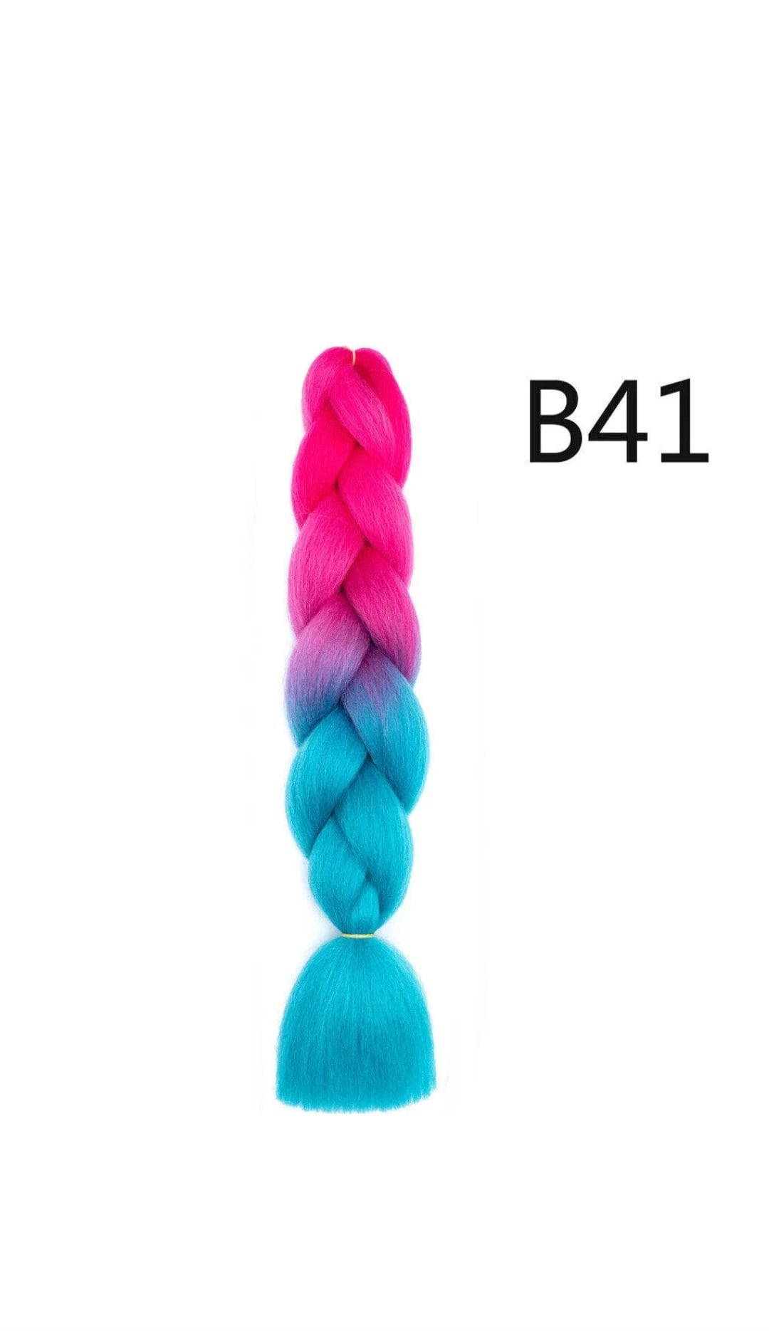 24" Braiding Ombre Rainbow Jumbo Braids Hair Extensions Synthetic Color ...